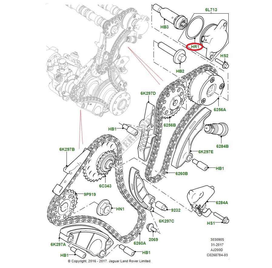 Oring solenoidu czujnika VVT zmiennych faz rozrządu Land Rover Range ...